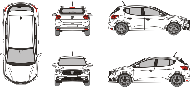 Mr Clipart Vehicle Templates With Measurements
