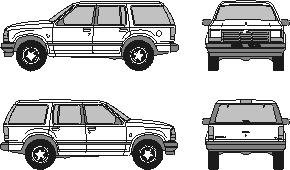 Ford Excursion Drawing