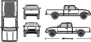 1996 Ford F 250 Crew Drawing