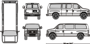 Ford Van Outline